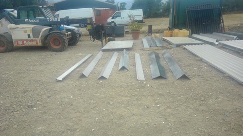 new galvanized capping barges ridge 8ft long x 6 inch each side | eBay UK