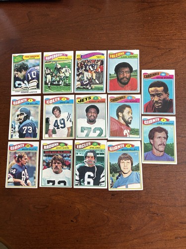 1977 Topps Football Lot Of 14 Different VG-EX To EX Tarkenton PRICE ...