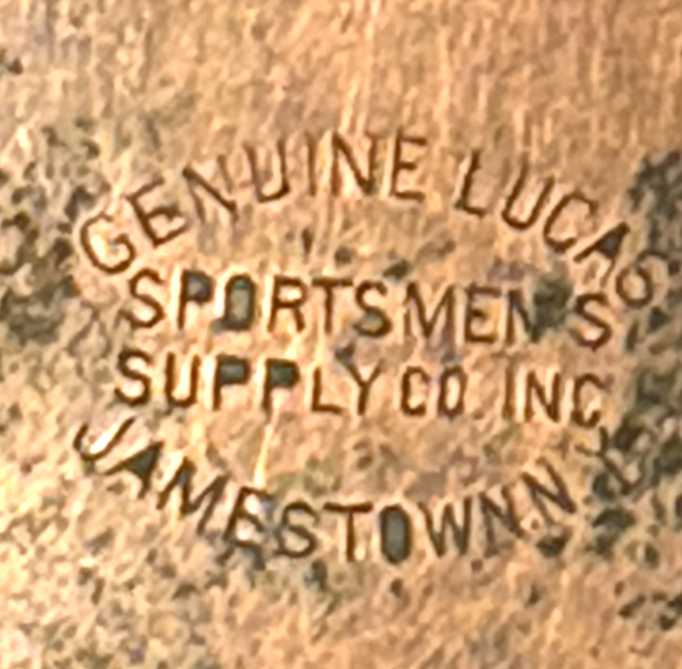 Vintage Pair of Metal Fishing Spinners Lucas Jamestown & Unknown ...