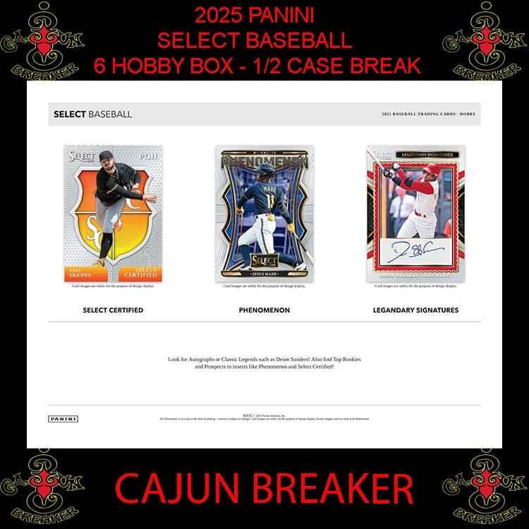 PITTSBURGH PIRATES *6 HOBBY BOX 1/2 CASE BREAK* 2025 PANINI SELECT ...