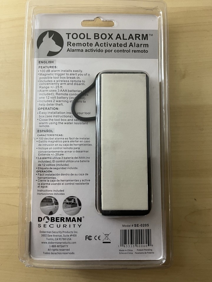 Doberman Tool Box Alarm SE-0205 Truck Alarm system | eBay