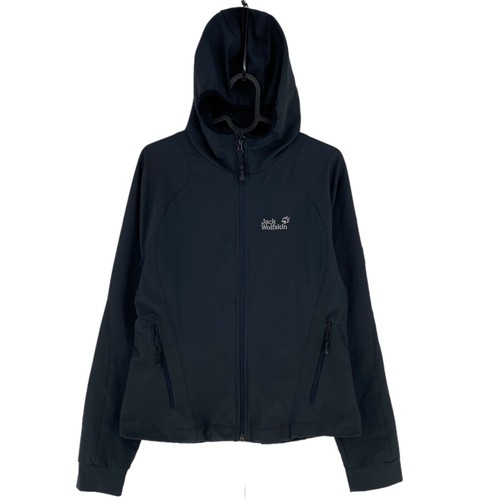 Jack Wolfskin Flexshield Schwarz mit Kapuze JACKE MANTEL GRÖSSE S | eBay.de