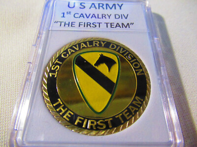 US ARMY 1st CAVALRY DIVISION "The First Team" Challenge Coin | eBay