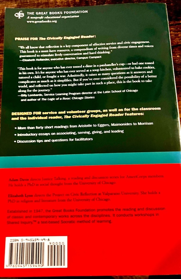 The Civically Engaged Reader - Paperback - GOOD | eBay