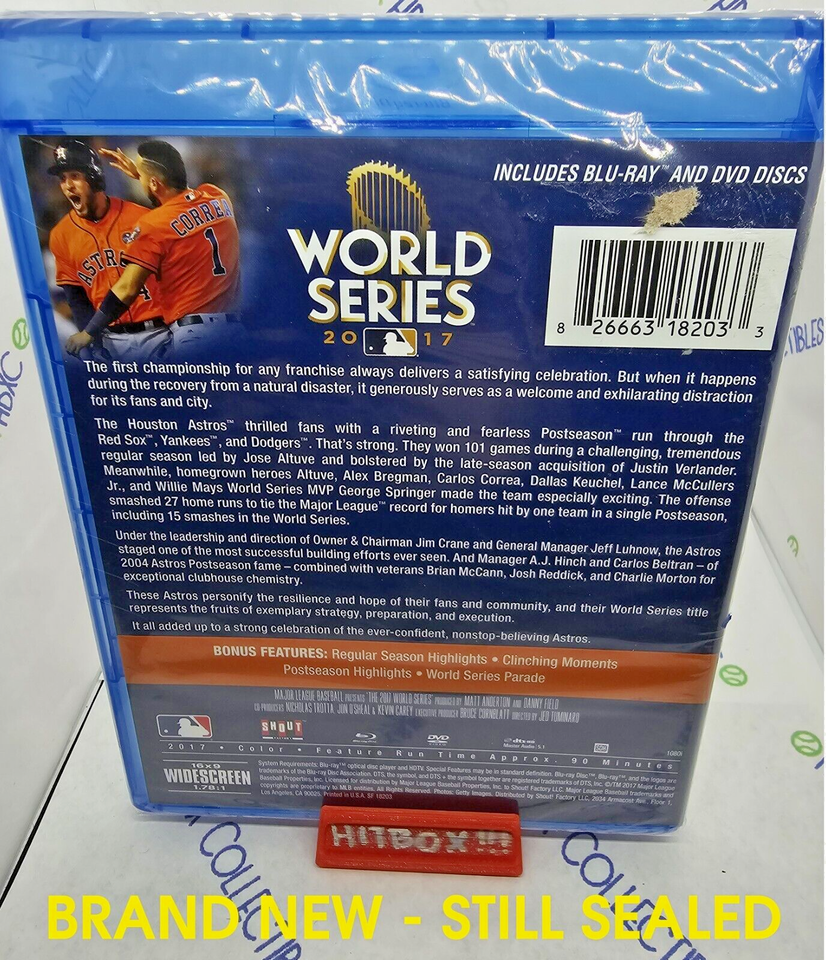 MLB WORLD SERIES 2017 CHAMPIONS - Blu-Ray DVD Houston Astros Los ...