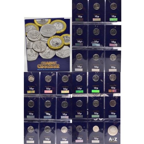 2018 Complete A - Z 10p Coin Album All 26 Coins Included Change Checker ...