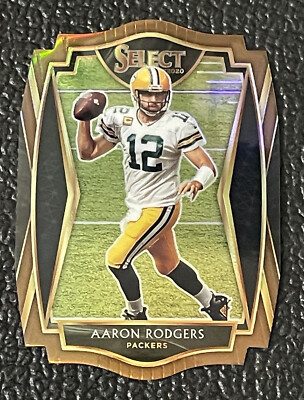 🔥AARON RODGERS 2020 SELECT PREMIER LEVEL DIE-CUT #'d /355! 🔥PACKERS MVP ...
