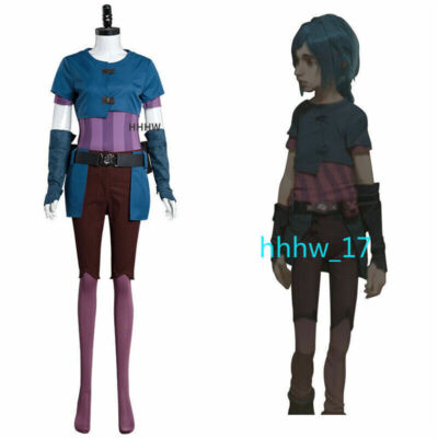 Arcane: League of Legends - Powder Jinx Cosplay Costume Outfits ...