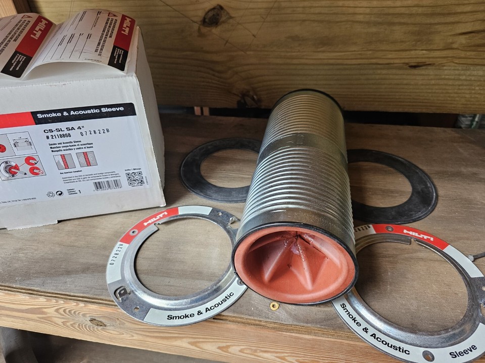 Hilti CS SL SA 4 inch Firestop Smoke Speed Sleeve | eBay