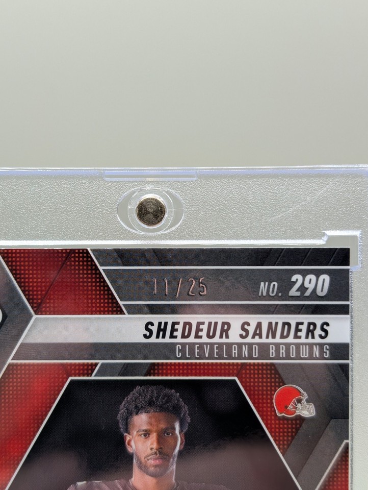 Shedeur Sanders 2025 Mosaic NFL Football WHITE /25 Prizm Rookie Card ...