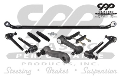 63-66 CHEVY GMC C10 TRUCK COMPLETE CENTERLINK TIE RODS PITMAN IDLER ...