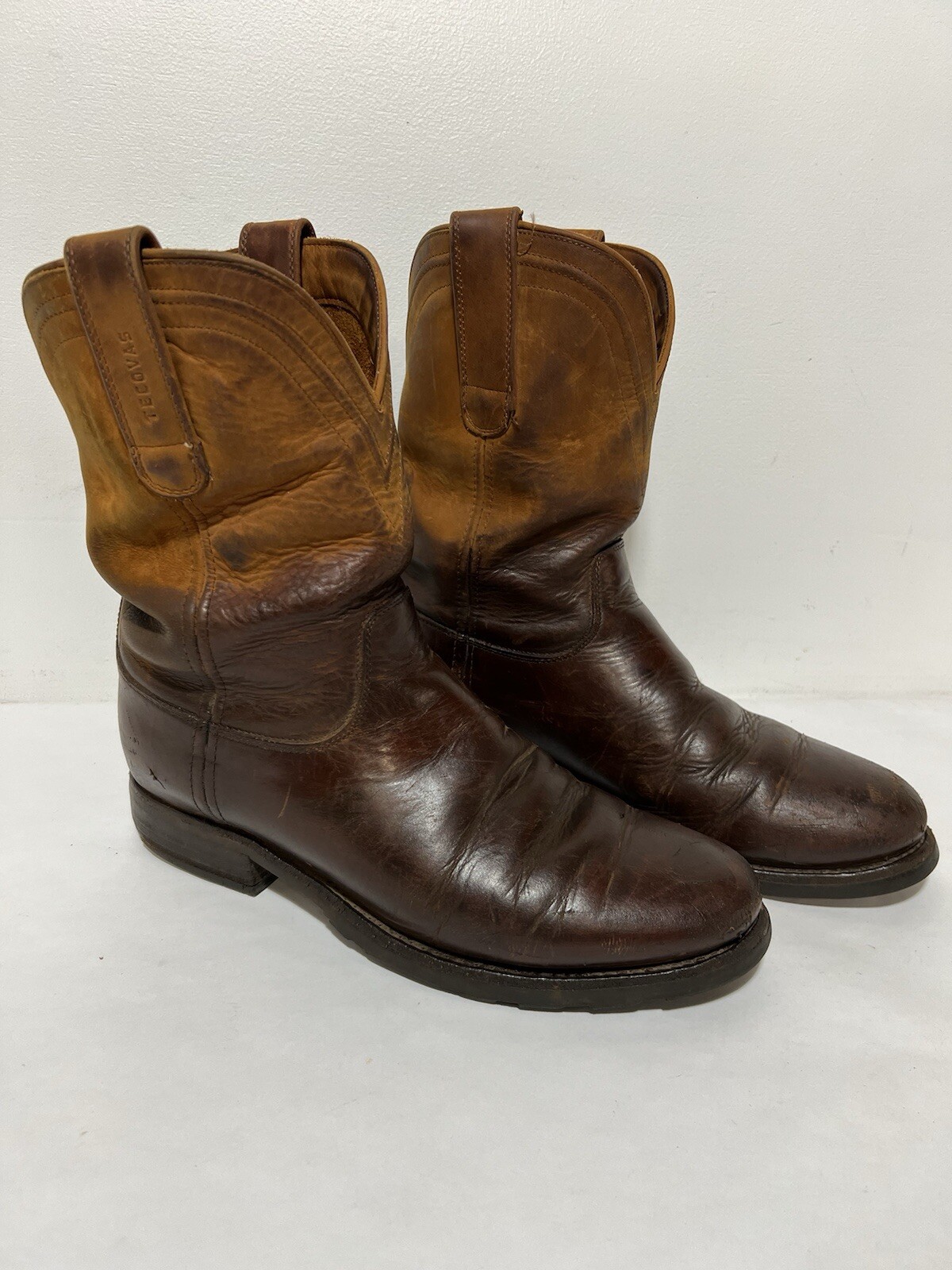 Tecovas Ranch Wear Men's 10 D Leather Cowboy Work Boots - Free Shipping ...