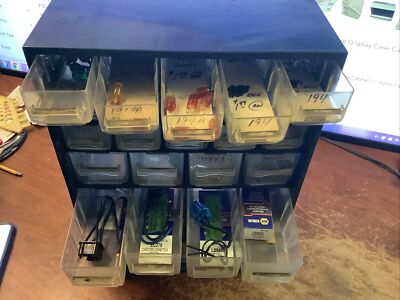 Vintage Automotive Light Bulb Cabinet With Miscellaneous Bulbs(used) | eBay