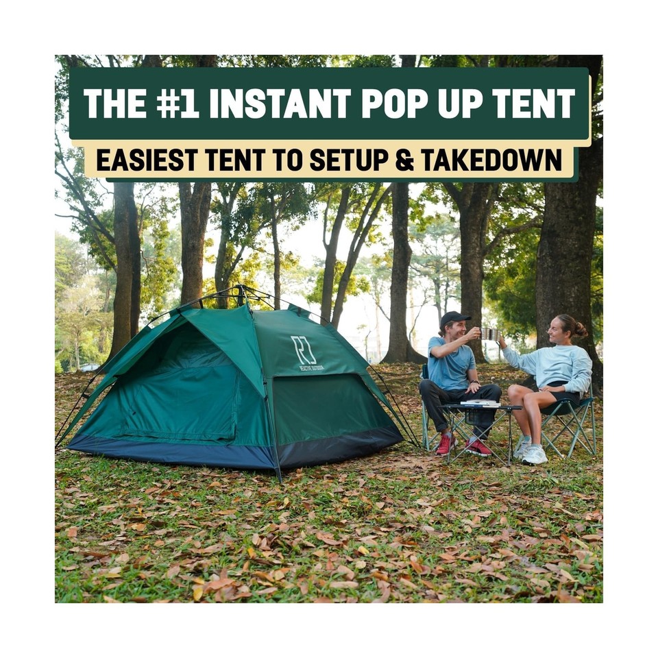 Reactive Outdoor Tent - 3 Second Tent - 3 Sec Instant Pop Up Tent ...