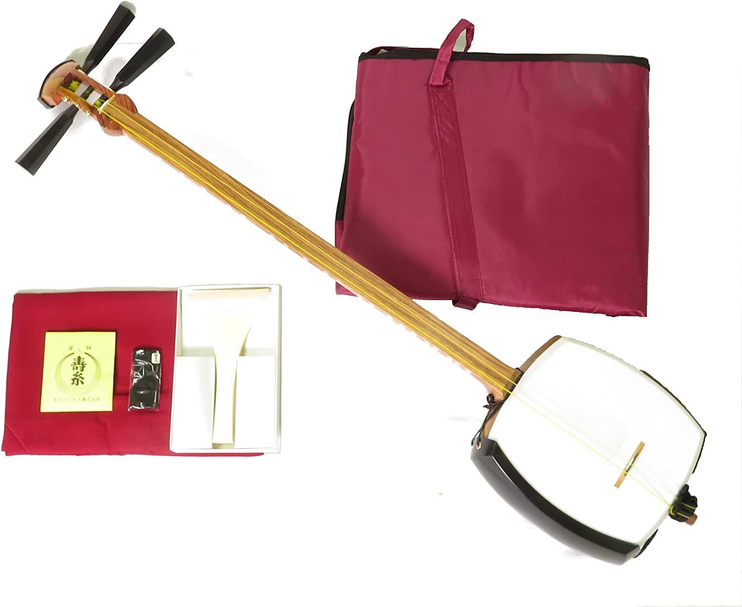 Tsugaru Shamisen Beginner's full Introduction Set made in japan high ...