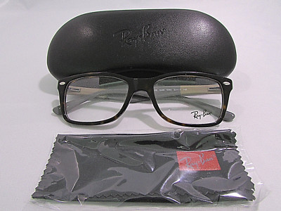 Ray Ban RB5228 RB 5228 5545 Havana Tortoise Eyeglasses Rx-Able Frame 53 ...