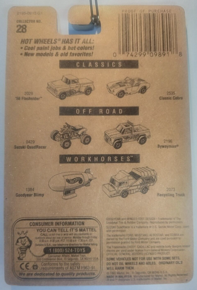 1991 Hot Wheels Blue Card '37 Bugatti Blue #28 WW 5SP | eBay