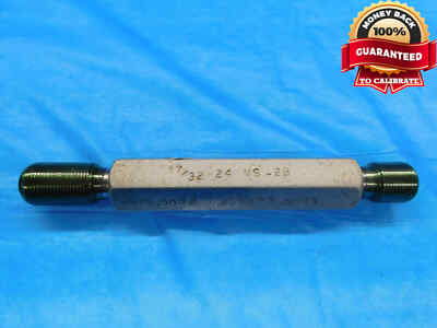 17/32 24 NS 2B THREAD PLUG GAGE .53125 GO NO GO P.D.'S = .5042 & .5093 ...