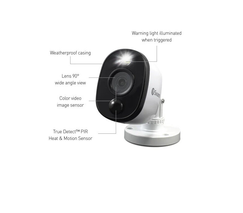 Swann DVR4 4580 4 Channel 1TB DVR 2x 1080MSFB HD Motion Sensing Cameras ...