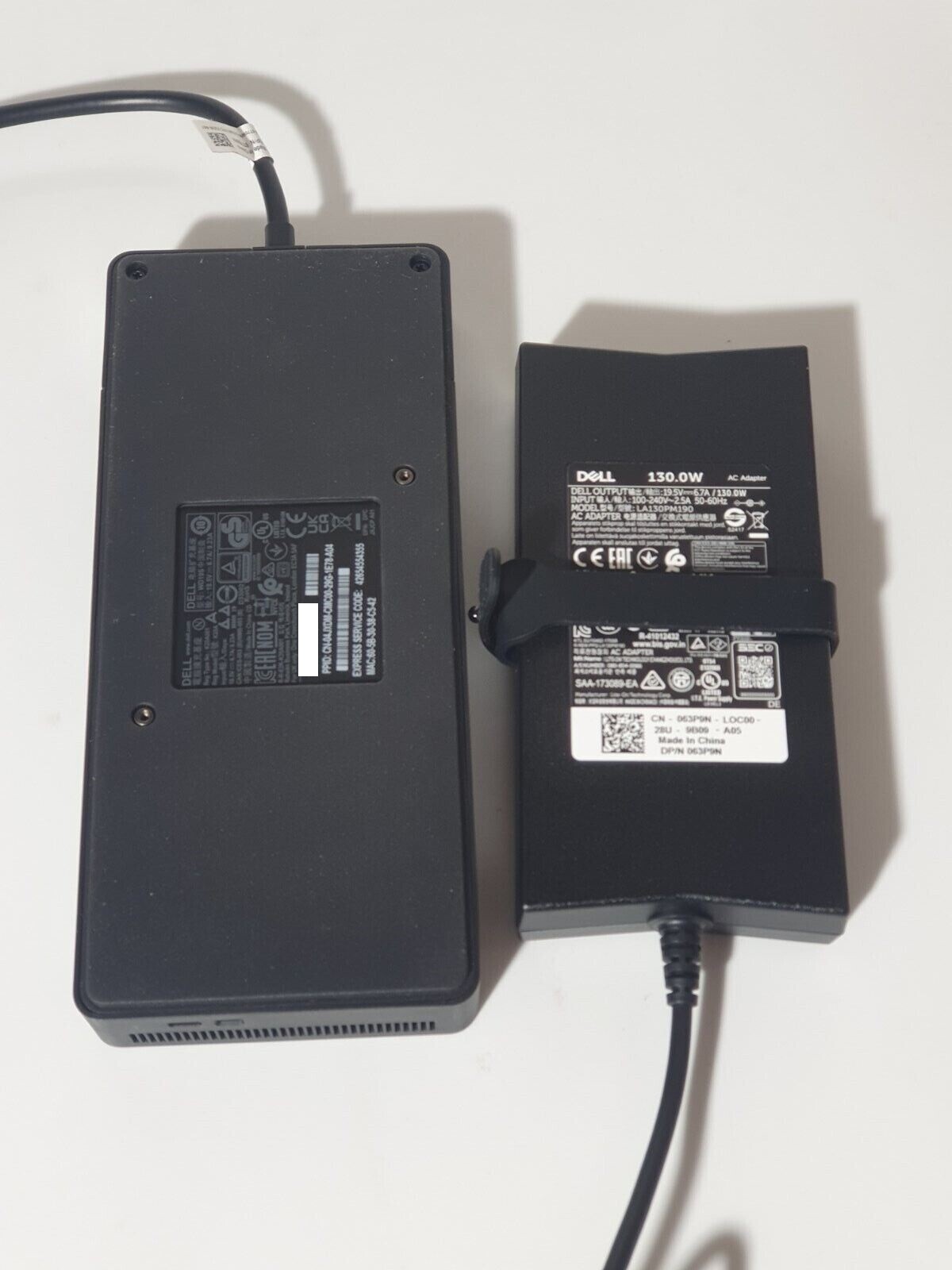 Dell 4JXDM WD19S USB-C Laptop Dockingstation mit 130W 063P9N Netzteil_1 ...