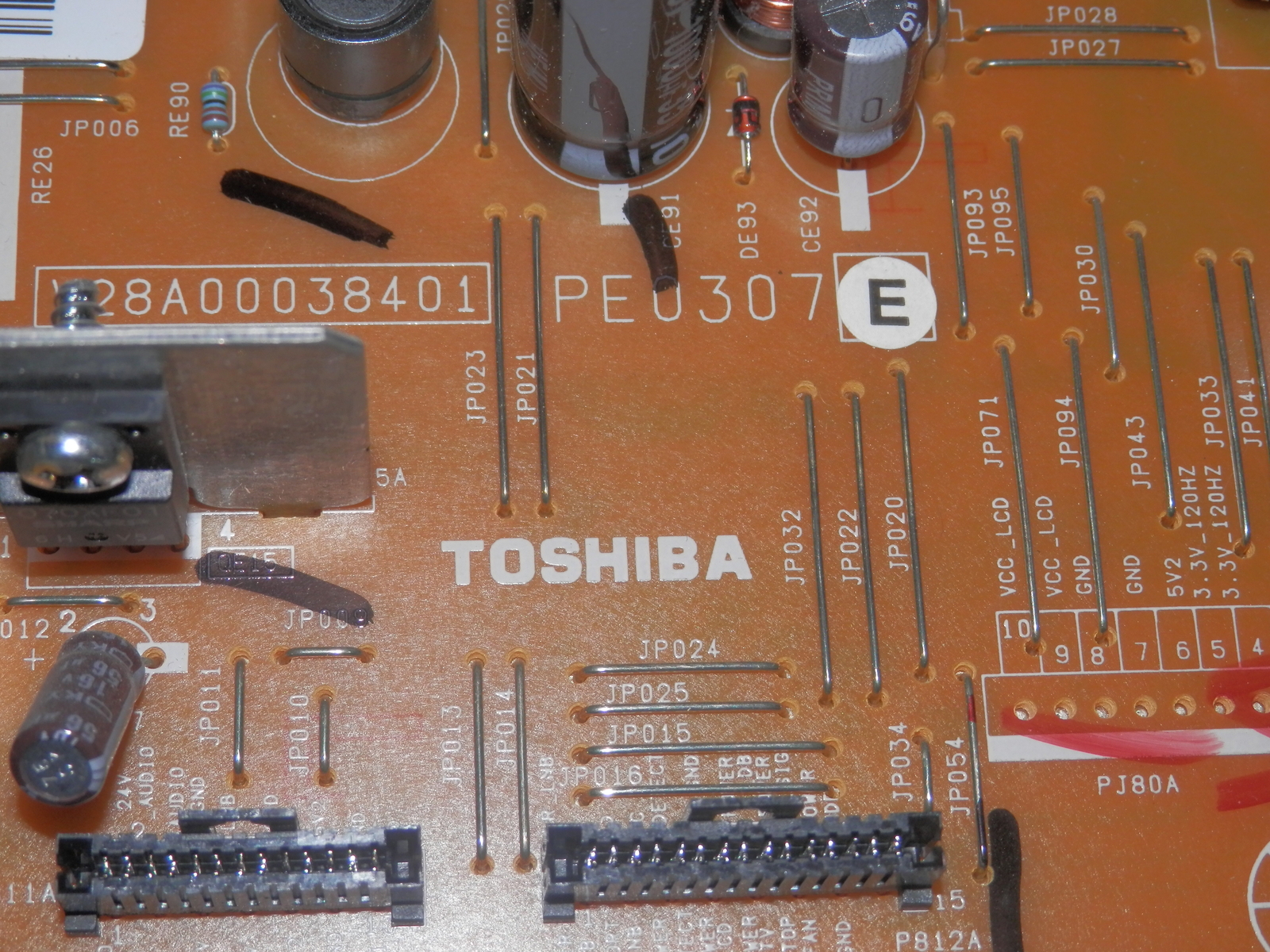 TOSHIBA 42HL167 LOW B BOARD 75006714 (PE0307E, V28A00038401) | eBay