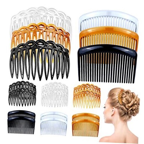 18 Pieces French Side Hair Twist Comb Set Plastic Twist Comb Hair 11/25 ...