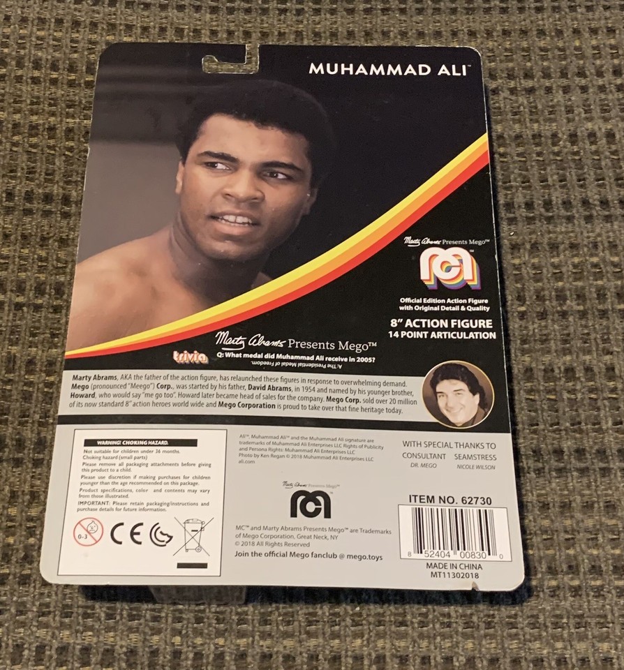 Mego Legends: Muhammad Ali 8” Action Figure 2018 Marty Abrams New | eBay