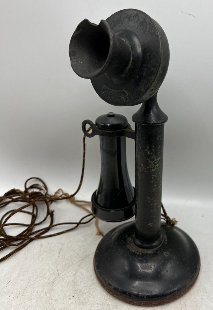 Pat. 1915 20 AL Western Electric American Tel 337 Candlestick Phone ...