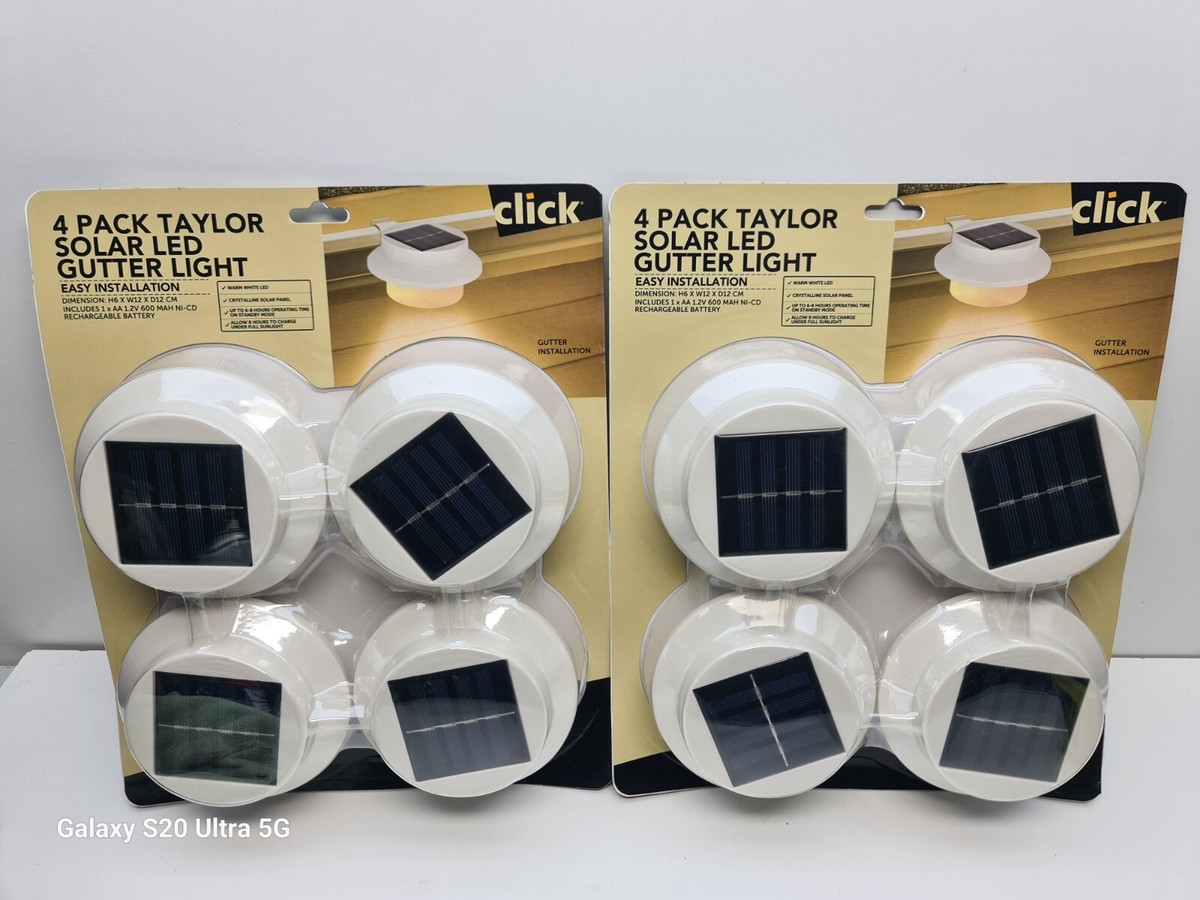 Gutter Mount Solar Lights Solar Outdoor Light Fence Garden Gutter Roof