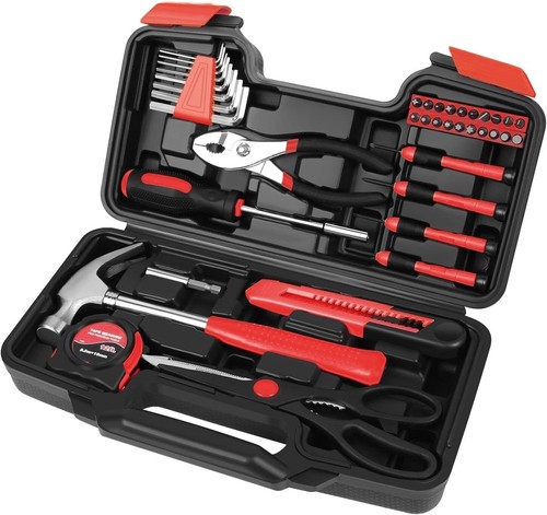 39-Piece Tool Kit with Case – Compact Set for Handyman & DIY Home ...