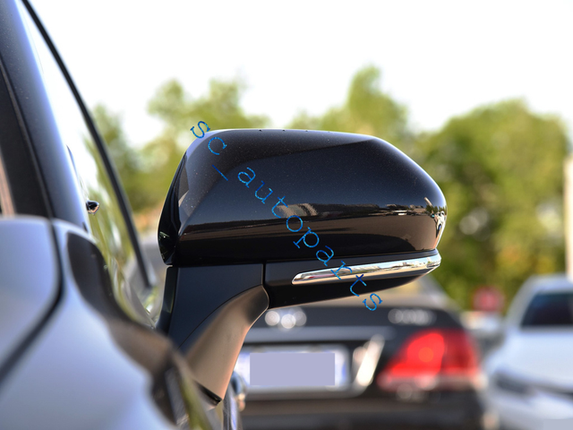 Side Mirror Cover Cap for TOYOTA CAMRY 2018-2020 GLOSSY BLACK Driver ...