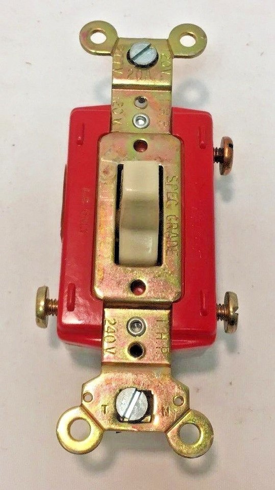 Slater 727-IV Momentary Contact Center Off 20A 120-277V SPDT Quiet ...