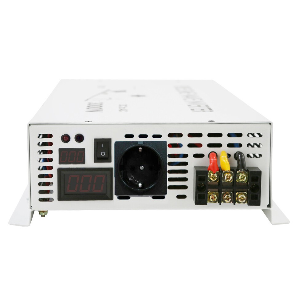 WZRELB 3000W 24VDC to 120VAC Off Grid Pure Sine Wave Inverter Converter ...