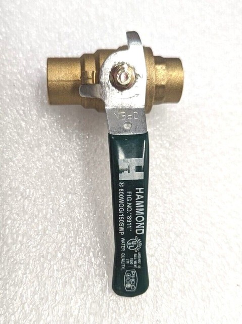 Hammond Full Port Ball Valve Sweat 2 In. 8911 600wog 150swp for sale ...