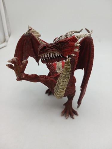 Schleich Eldrador Red Dragon Warrior Hunter Toy Retired D-73527 Fantasy ...