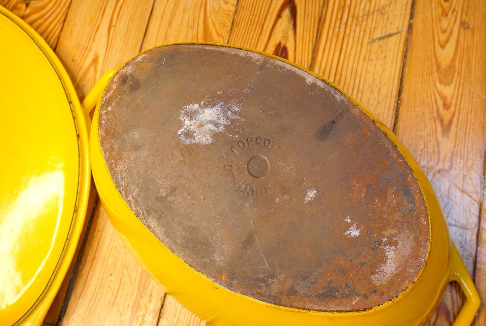 Copco Cast Iron Enamel O1 Casserole Dutch Oven Denmark Cookware Michael ...