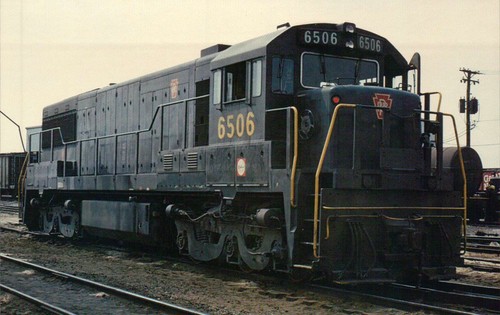 Pennsylvania Railroad U25C #6506, General Electric Diesel Railway Train ...