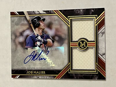 2022 Topps Museum Collection Joe Mauer Signature Swatches Dual Relic ...