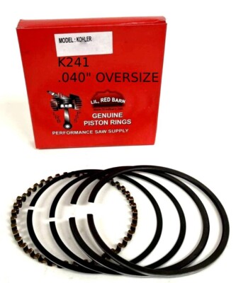 CHROME PISTON RINGS FITS KOHLER K241 10HP .040" OVERSIZE | eBay