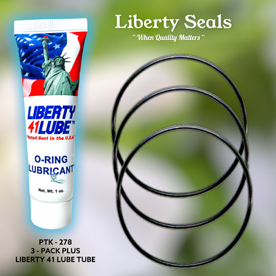 Divert-o-Trol Lid O-ring PTK-278 By Liberty (3-PACK + LUBE TUBE) For ...