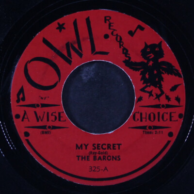 BARONS / BEES: my secret / darling please OWL 7" Single 45 RPM | eBay