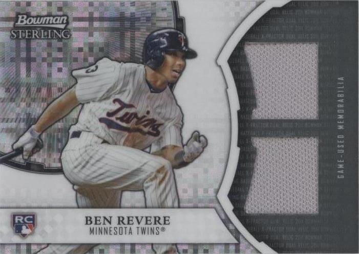 2011 Bowman Sterling - X-Fractor Dual Rookie Relics Ben Revere #XDR-BR ...
