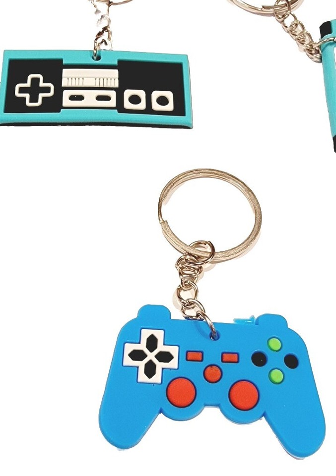 Video Game Controller Keychain Lot 6 Multicolor Hand Control Vinyl ...