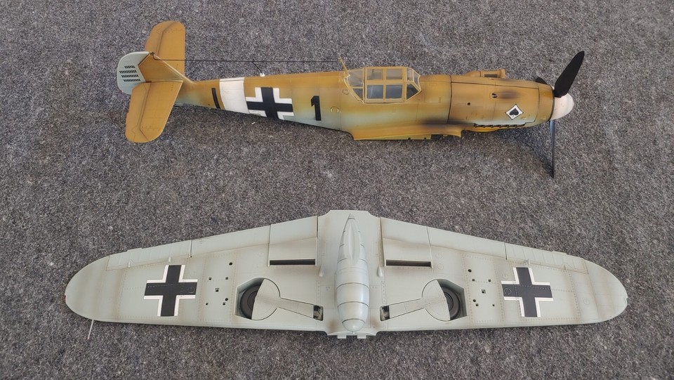 BBI Elite Force 1:18 Messerschmitt BF109G4 TROP JG53 Franz Schiess ...