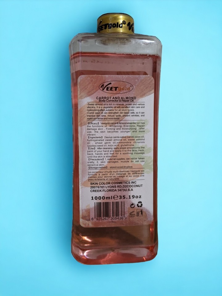Veet Gold Carrot & Almond Oil Body Corrector + Super Whitening Oil ...
