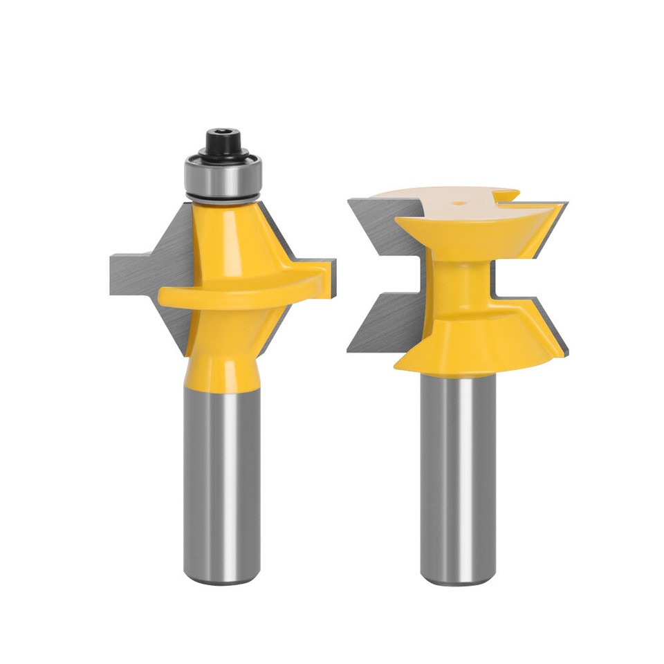 Edge Banding Tongue & Groove Router Bit Set 1/2 12mm Shank | eBay