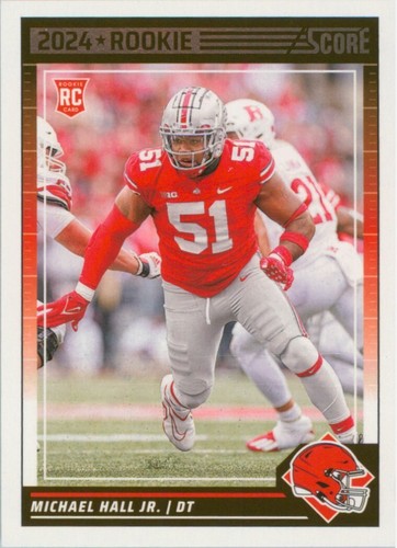Michael Hall Jr. RC 2024 Score #363 Cleveland Browns Ohio State Rookie ...