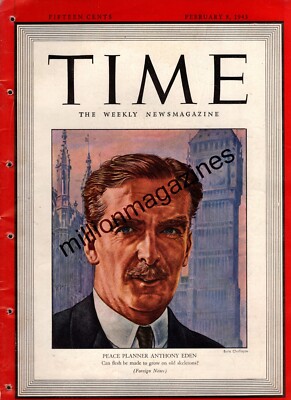 1943 Time February 8 - Anthony Eden; Joe Foss Returns to Guadal; Draft ...