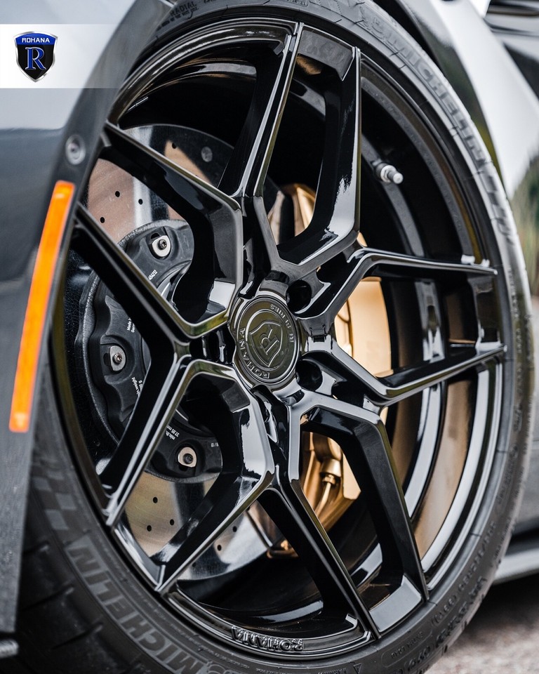 19” ROHANA RFX11 GLOSS BLACK CONCAVE WHEELS FOR BMW F80 M3 F82 M4 19X9 ...