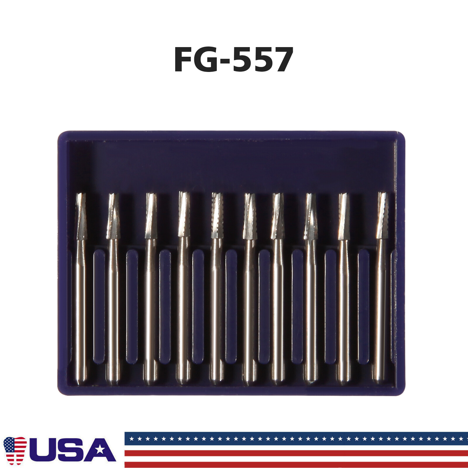 Dental Midwest FG #557 Clinic Length Cross Cut Carbide Burs 100pk | eBay